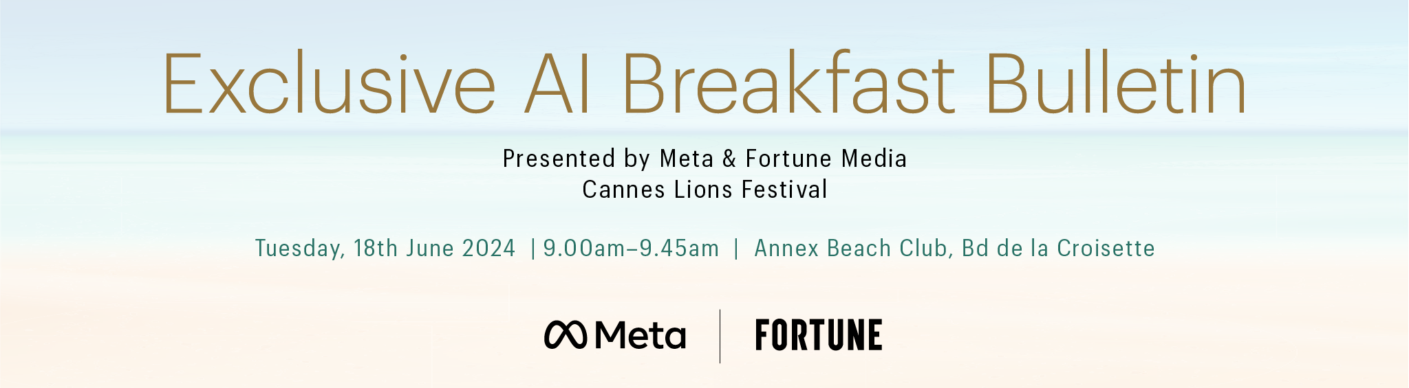 Exclusive AI Breakfast Bulletin | Fortune Live Media